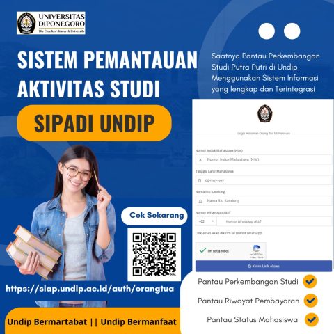 Undip Permudah Orang Tua Memantau Perkembangan Studi Melalui SIPADI | Prodi Keperawatan
